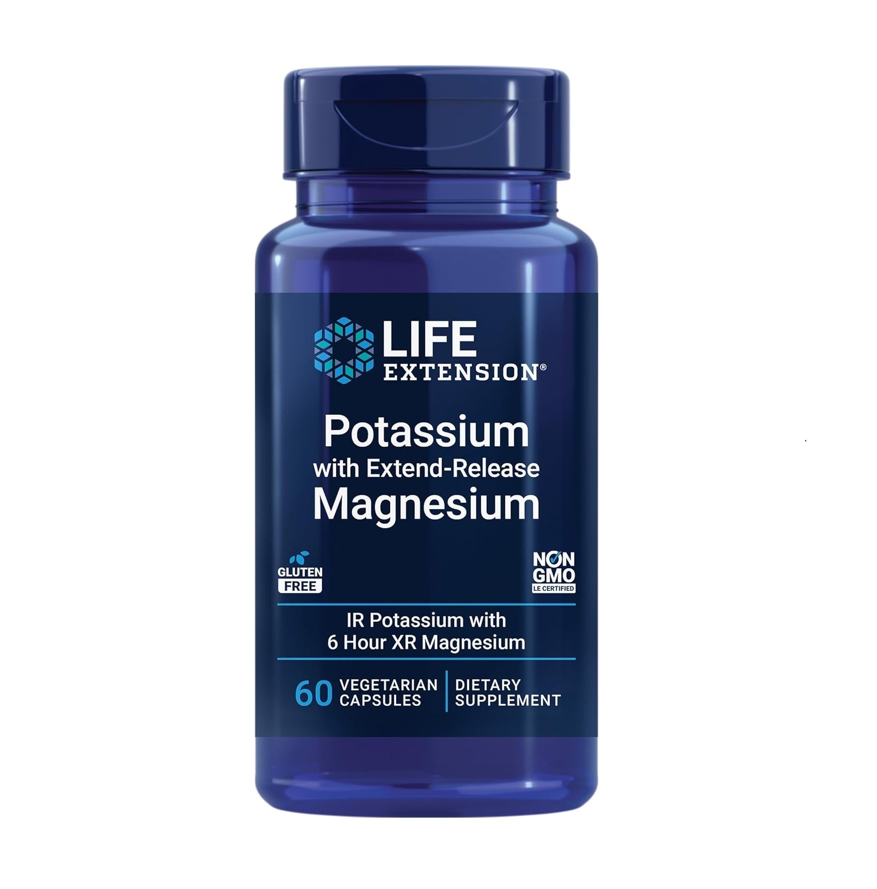 Life Extension Potassium with Extend-Release Magnesium -60 Veg Caps ...